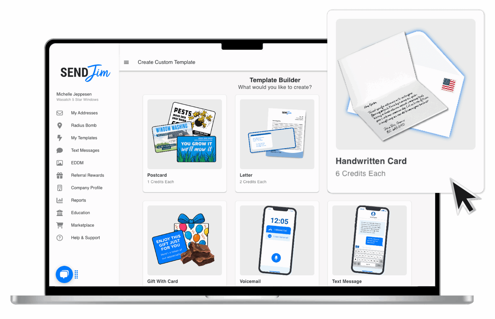 What We Send | SendJim Direct Mail & Marketing Tools